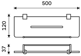Nimco Police s ohrádkou, 50 cm IXI - BR X450-X-26