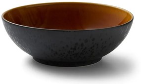 Bitz Velká kameninová salátová mísa 30 cm Black/Amber