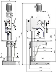 Sloupová vrtačka OPTIdrill B 40 GSP