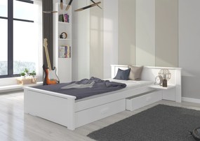 ADRK Furniture Postel s matrací ALDEX SHELF 180x80 CH-Alde-Sh-W-190+M-E1950