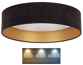 Brilagi - LED Stropní svítidlo VELVET STAR LED/24W/230V pr. 40 cm  černá/zlatá