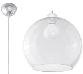 Lustr SOLLUX Ball E27 1x60W bez zdroje SL.0248 průhledné sklo