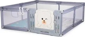 CHIPOLINO Dětská ohrádka s dveřmi Amico Grey
