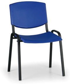 Konferenční židle Design - černé nohy, modrá