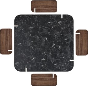 Černý konferenční stolek 90x90 cm Marais – Nordure