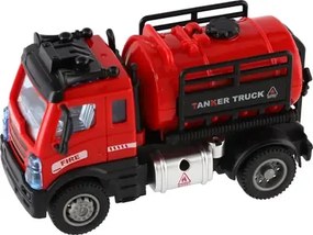 TEDDIES Hasičské auto s cisternou / na zpětné natažení / 12 cm