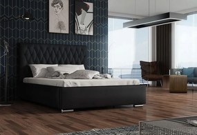 Čalouněná postel SIENA + rošt + matrace, Siena05 s krystalem/Dolaro08, 160x200