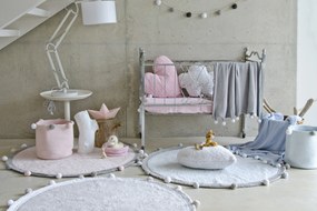 Lorena Canals, Pro zvířata: Pratelný koberec Bubbly Soft Pink kruh, 120x120 (průměr) kruh, růžová, ložnice