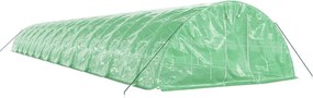 Skleník s ocelovým rámem zelený 120 m² 24 x 5 x 2,3 m 3188093