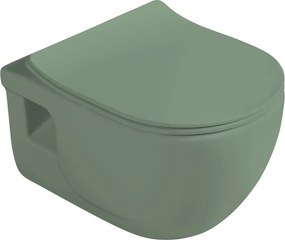 Sapho Sapho, BRILLA WC sedátko, SLIM, Soft Close, zelená mat, 100787-128