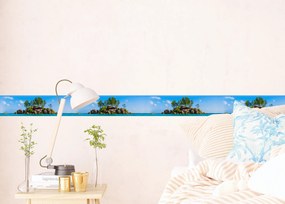 Samolepící bordura na zeď Ostrov | 5 m x 13.8 cm | DWB8203