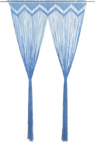 vidaXL Macramé závěs 140 x 240 cm bavlna [133908] Barva: Modrá
