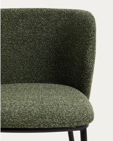Zelené čalouněné jídelní křeslo Ciselia – Kave Home