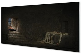 Obraz na skle jeskyně kříže 120x60 cm