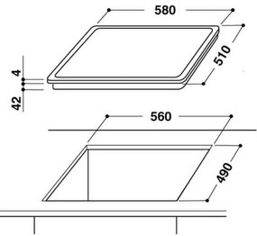 Whirlpool AKT8190BA Sklokeramická varná deska