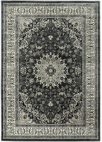Koberce Breno Kusový koberec VENEZIA 7955A D.Grey, Šedá, Vícebarevné, 160 x 230 cm