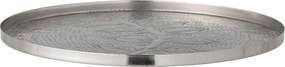 Dekorativní podnos Leila kovový 30 cm stříbrný