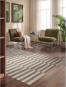 Bílý/šedý oboustranný/ručně tkaný vlněný koberec 120x180 cm Vika – Hanse Home
