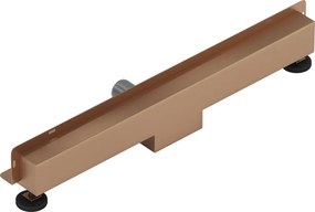 Mexen Flat Wall, sprchový žlab na zeď 2v1, 50 cm, měděná matná, 1C30050