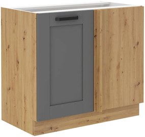 Kuchyňská skříňka LUNA 105 ND 1F BB korpus: dub artisan, barva dvířek: šedá DUST