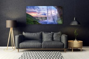 akrylový obraz Vodopád Krajina 120x60 cm
