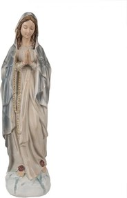 Modro-béžová dekorace soška panenky Marie - 11*8*35 cm