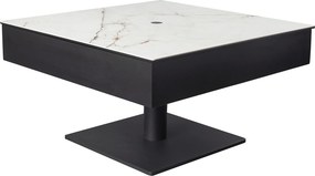 XXXLutz KONFERENČNÍ STOLEK, černá, bílá, kov, sklo, keramika, kompozitní dřevo, 75/75/42-57 cm Dieter Knoll - Konferenční stolky - 000069005601