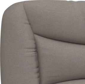 Postel s matrací Hvar taupe 100 x 200 cm textil 3208517
