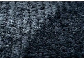 koberec SEVILLA PC00B pruhy modrý střapce, Berber, Maroko, Shaggy velikost 140x190 cm | krásné koberce cz