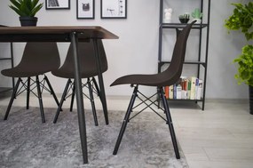 Jídelní židle OSAKA káva (černé nohy)