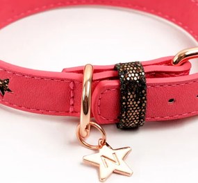 MILK&PEPPER Milkandpepper Obojek pro pro psy Stella Fuchsia Velikost: 35x2 cm