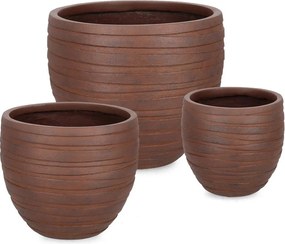 Květináče v sadě 3 ks ø 46 cm Strips – Bizzotto