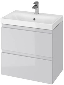 Cersanit - SET skříňka + umyvadlo, šedý lesk, Moduo Slim 60, S801-226-DSM