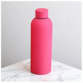 Flamenco Mystique Láhev na vodu 500ML nerezová ocel termoláhev fuchsiová vrstva SOFT TOUCH BD46F