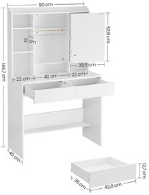 Toaletní stolek Paris