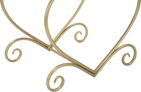 Stolička Heart růžová/zlatá