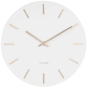 Karlsson 5821WH Designové nástěnné hodiny  pr. 30 cm