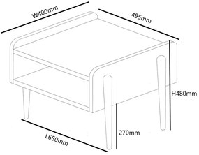 Casarredo Noční stolek BARNY