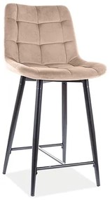 Barová židle Chic II, béžová / černá