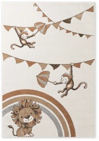 Krémový dětský koberec 120x170 cm Roar like a Lion Rainbow Party – Villeroy&amp;Boch