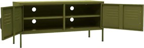 TV skříňka olivově zelená 105 x 35 x 50 cm ocel 336225