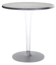 TopTop Melamin kulatý 70 cm kulatá noha, kulatý podstavec hliníková Kartell