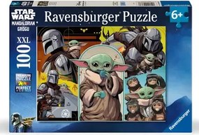 RAVENSBURGER Puzzle Star Wars: Mandalorian a Grogu XXL / 100 dílků / o