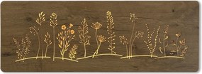 Li-Go "Louka dlouhá" světelný obraz s baterií 120x40cm varianta ovládání: manuál/pohybové čidlo, provedení povrchu: dub světlý