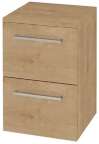 Mereo Mereo, Bino, koupelnová skříňka 50 cm, spodní, bílá, dub, MER-CN624