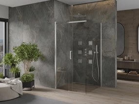 Mexen Omega sprchový kout 100x100cm, 8mm sklo, chromový profil-čiré sklo, 825-100-100-01-00