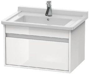 Duravit Ketho - Umyvadlová skříňka 41x65x46 cm, 1 zásuvka, lesklá bílá KT666302222