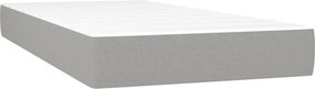 Box spring postel s matrací světle šedá 120x190 cm textil 3269657