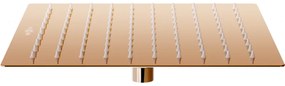 Mexen Sprchová hlavice Slim nerezová 25 x 25 cm, růžovo-zlatá, 79125-60