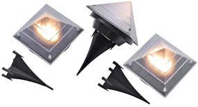 Solární světlo Pyramida, 3 ks